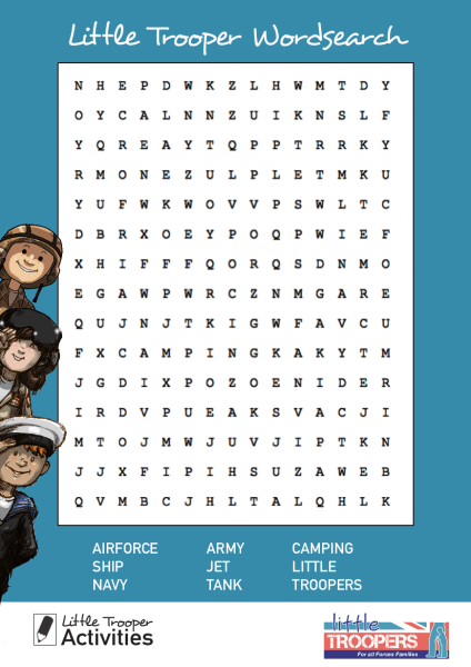 Word Search - Little Troopers