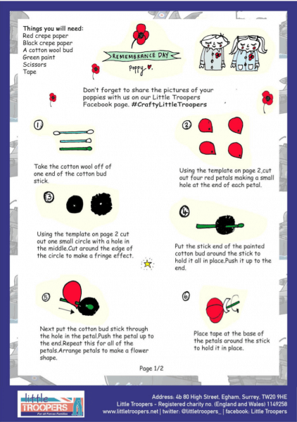 Make a Poppy - Little Troopers