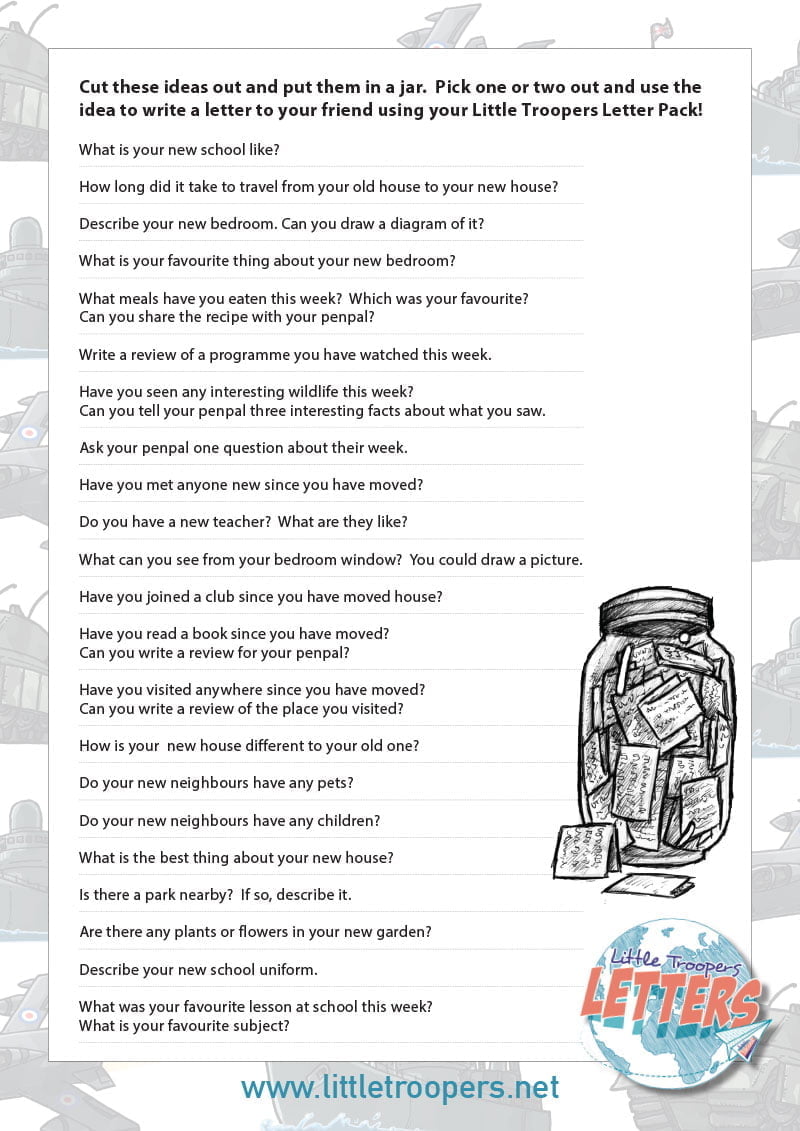 Writing Prompts (Age 8) - Little Troopers