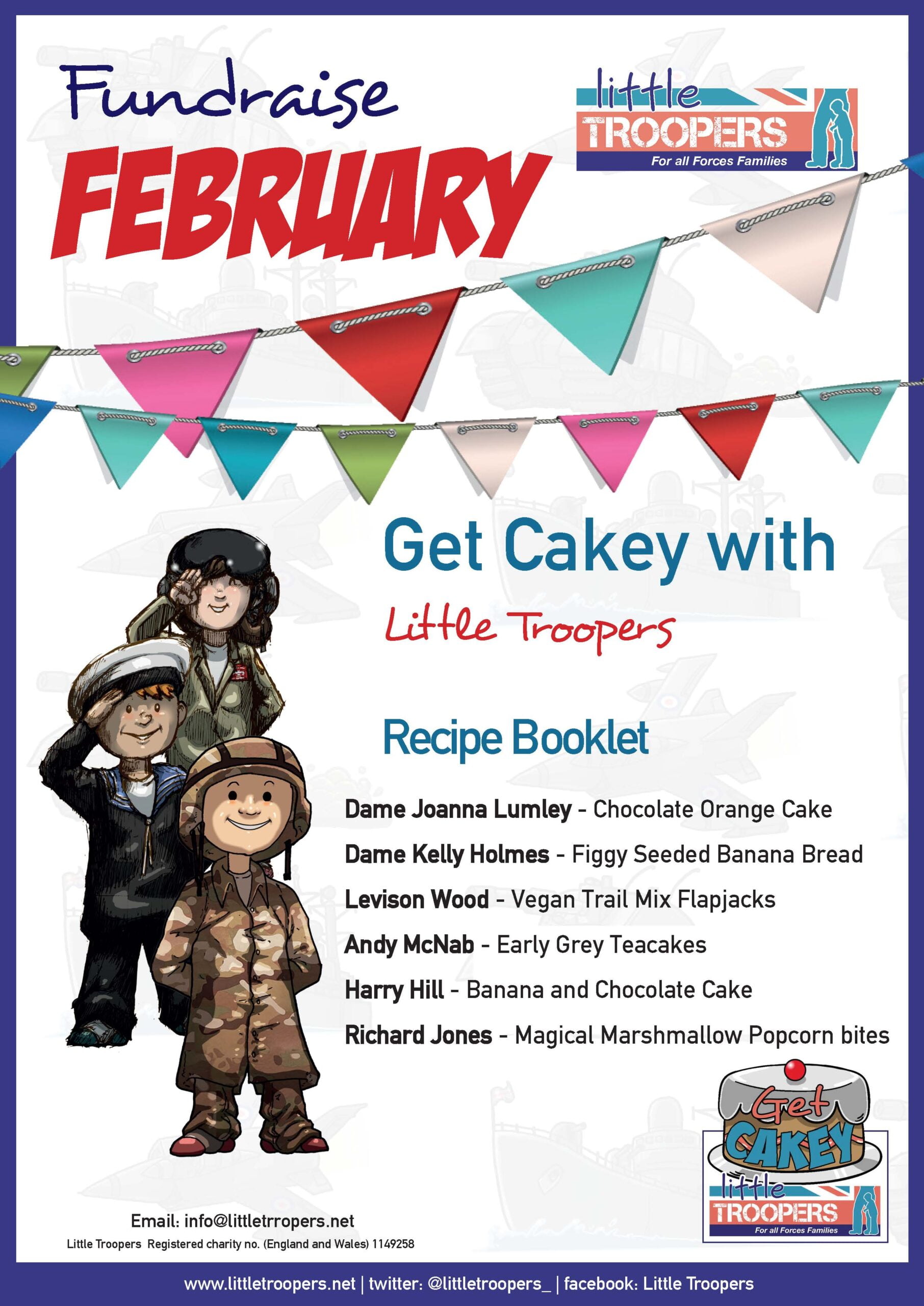 Get Cakey Celebrity Recipes Booklet - Little Troopers