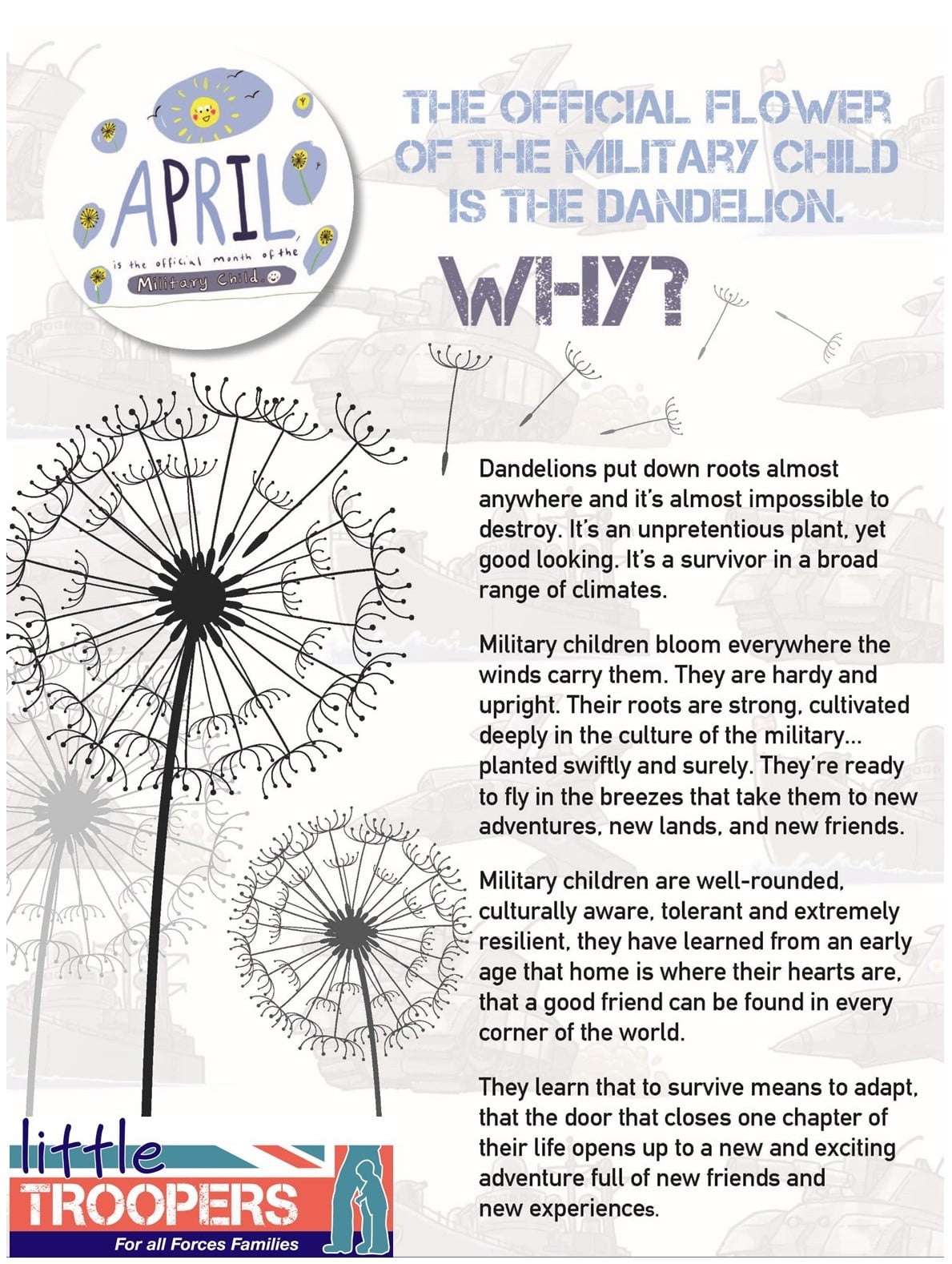 Month of the Military Child - Little Troopers